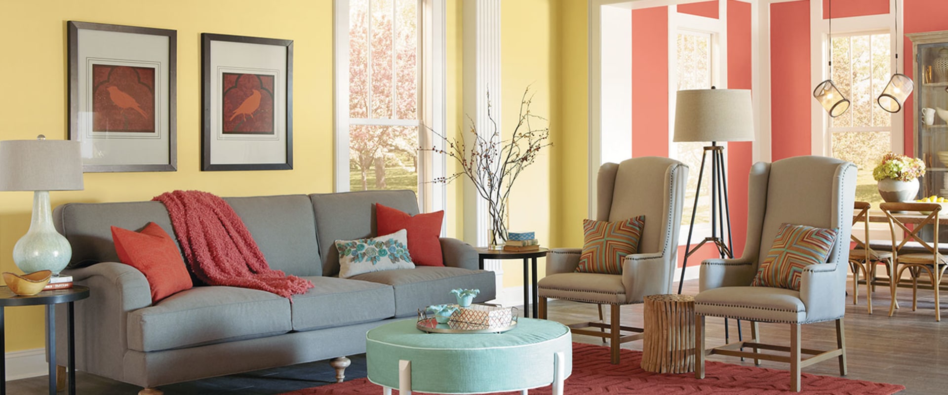 What are the most popular colors used in modern interior design?